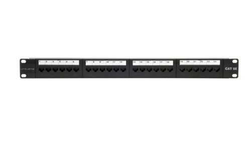 Wirewerks Patch Panel - 24 Port - CAT5E - Loaded – Ziestech Inc