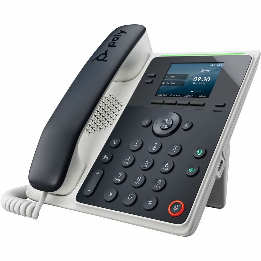 Poly Edge E100 IP Phone - Corded - Corded - Desktop, Wall Mountable ...