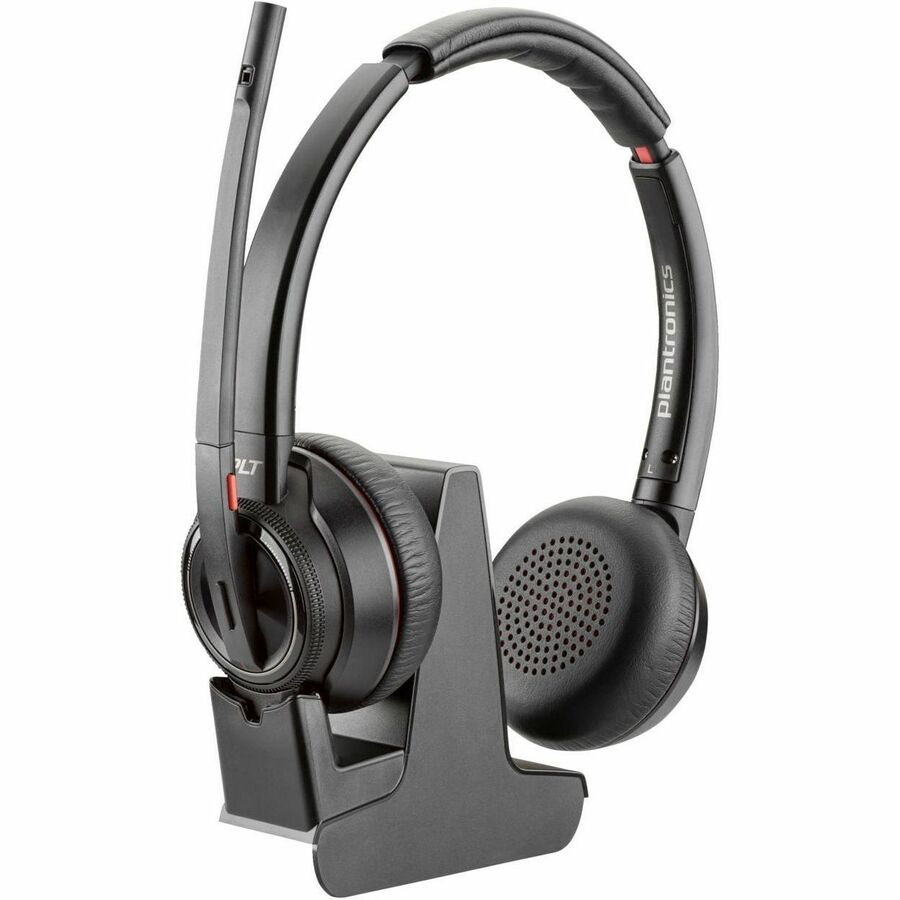 Poly Savi 8220 UC DECT 1920-1930 MHz Single Ear Headset TAA 8L7E2AA#AB ...